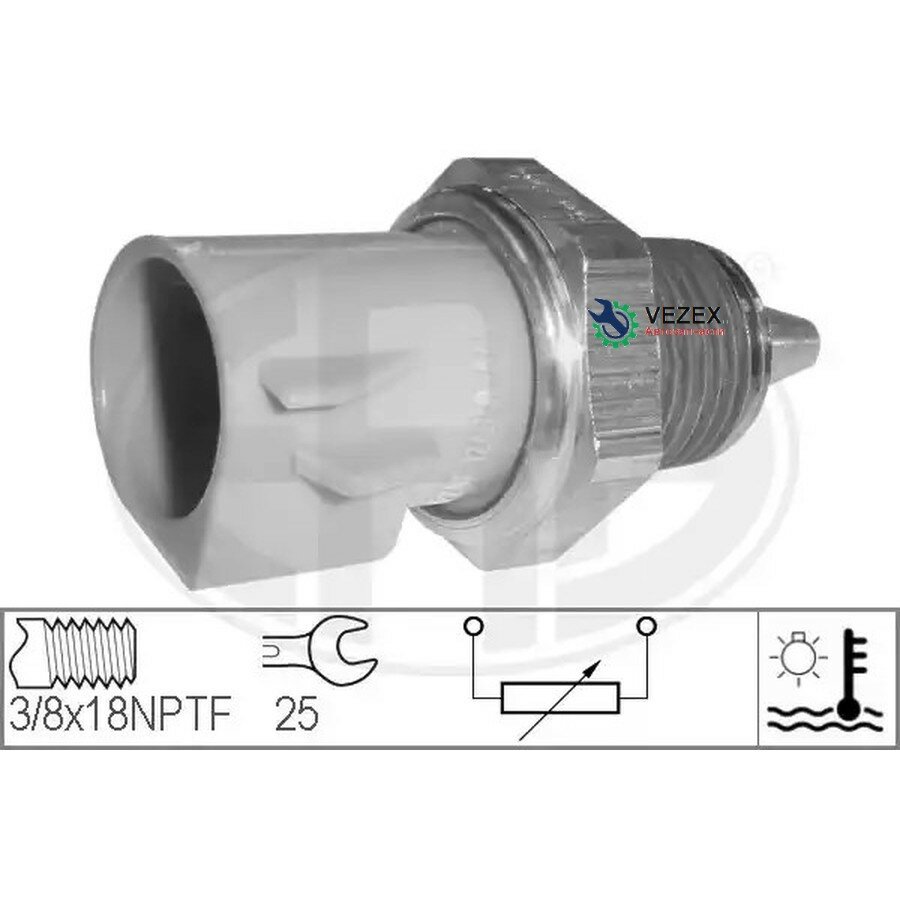 ERA 330550 датчик температуры охл. жидк!\ Ford Escort/Mondeo/Transit 1.3-2.9 82-00