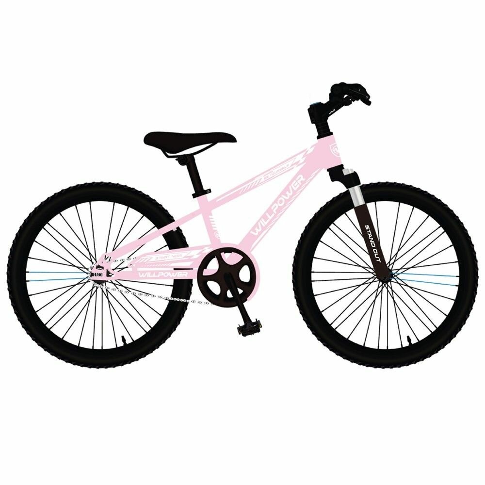 Велосипед детский 2-х колесный 20" WILLPOWER розовый FG250826200K-3, 1 скорость