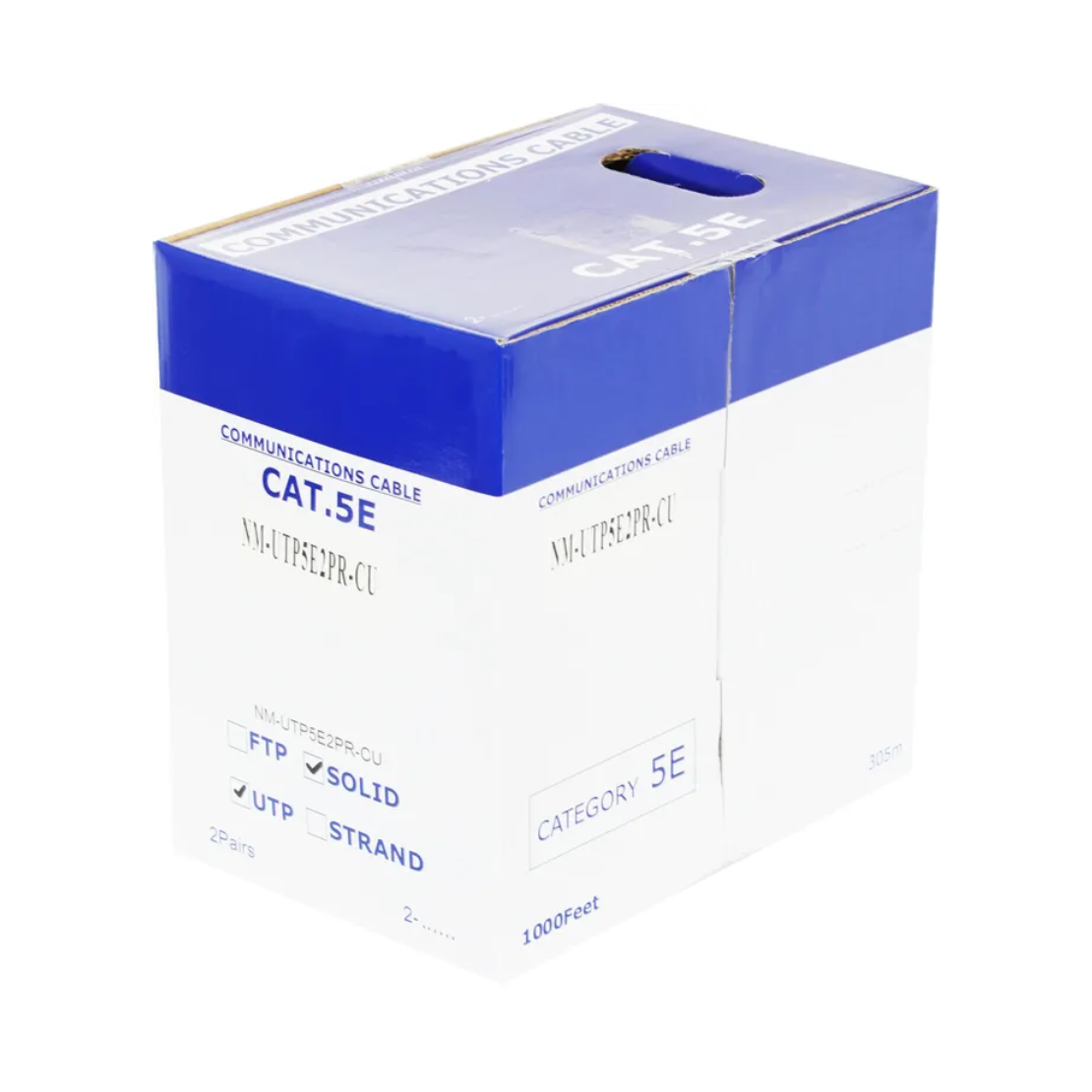Кабель сетевой Lanmaster кат.5е (NM-UTP5E2PR-CU), 305 м, ПВХ, одножильный, серый