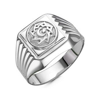 Печатка из серебра, JEWELIN, без вставки,22 мм, 4.52 гр.