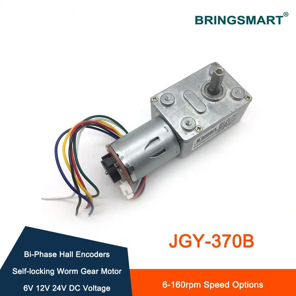 Бringsmart 12В двигатель постоянного тока JGY-370B 66rpm
