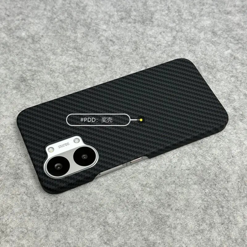 Чехол Redmi Turbo5 Max/POCO X8 Pro Max, углеволокно, черный