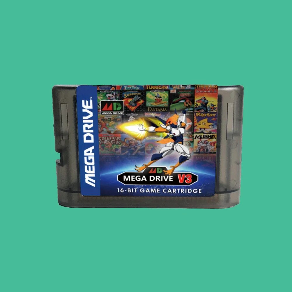 Sega Mega Drive картридж EVERDRIVE EDMDS V3 Pro, Синий