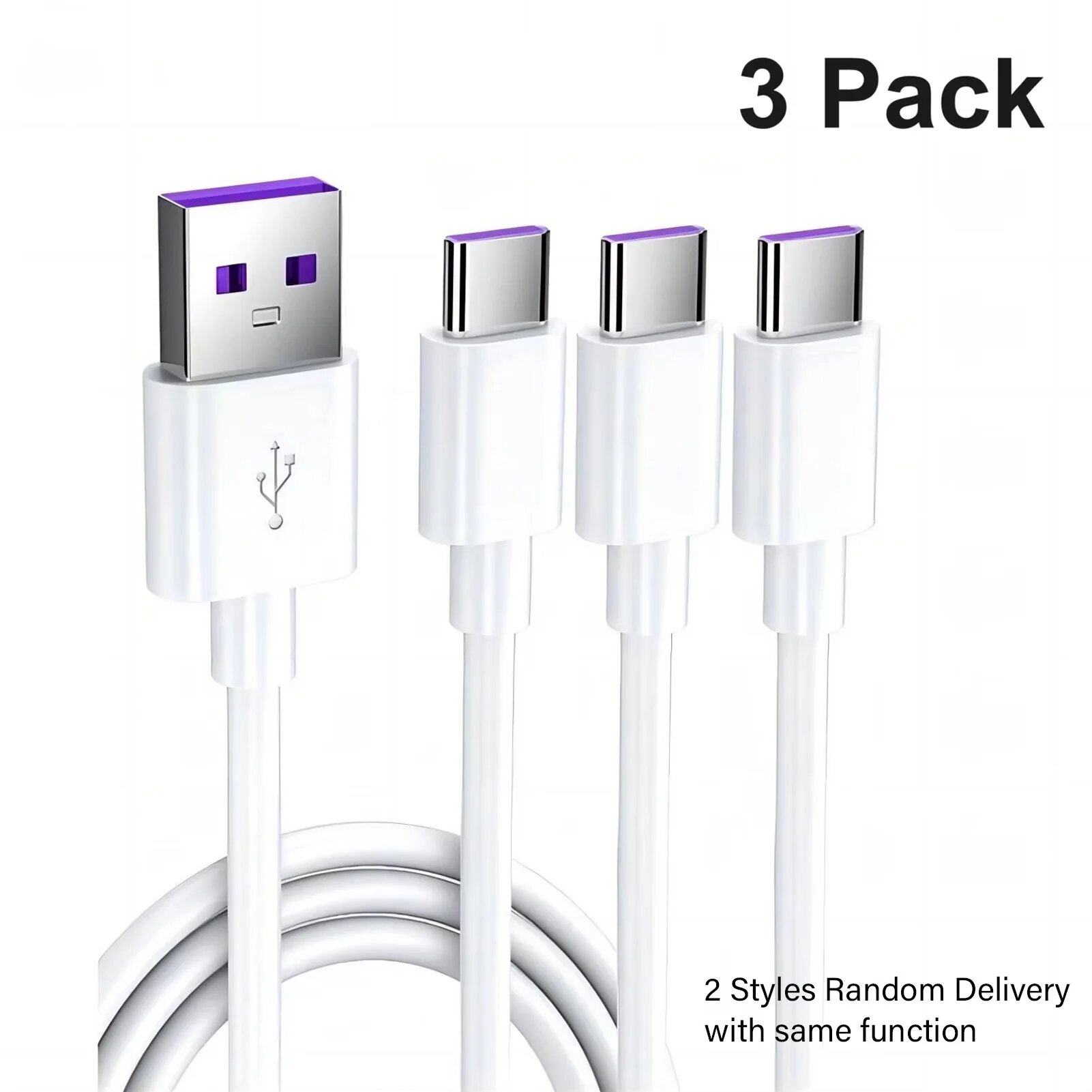 Кабель Для Быстрой Зарядки Type-C 1м/1.5м/2м Для Телефонов Honor, Huawei, Ноутбуков 1m