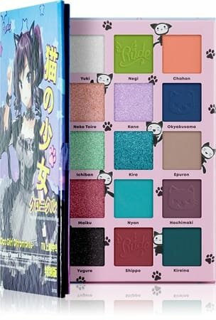 Тени для век Rude Cosmetics Manga Collection Pigments & Shadows Palette, Cat Girl Chronicles, 22 г