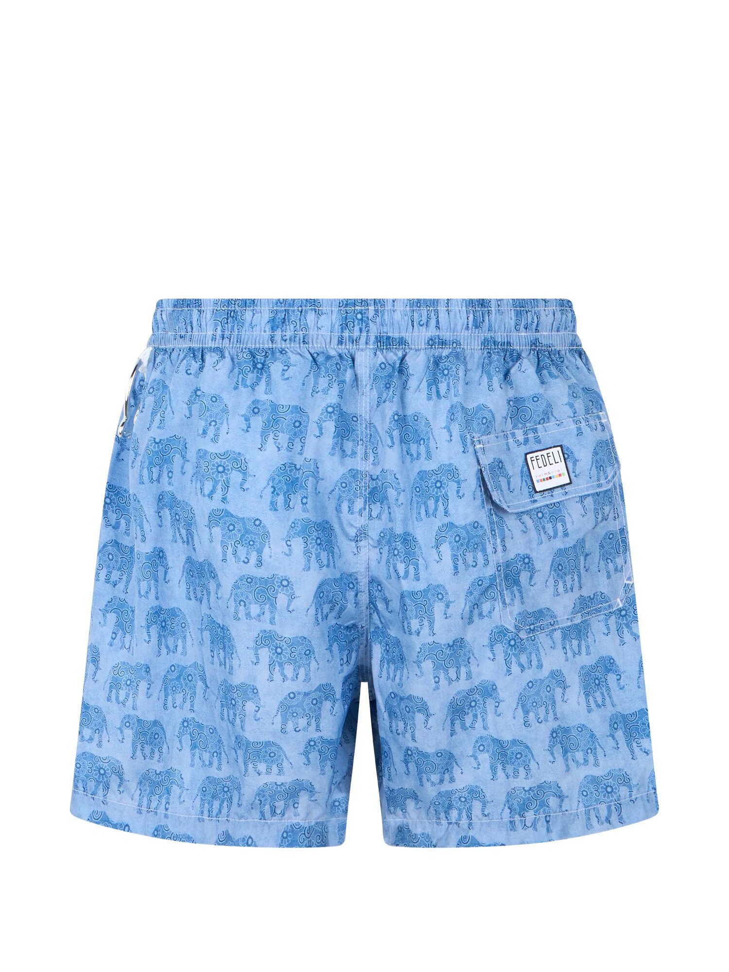 Шорты для плавания FEDELI Elephant-print drawstring swim shorts, размер 54 — фото 1