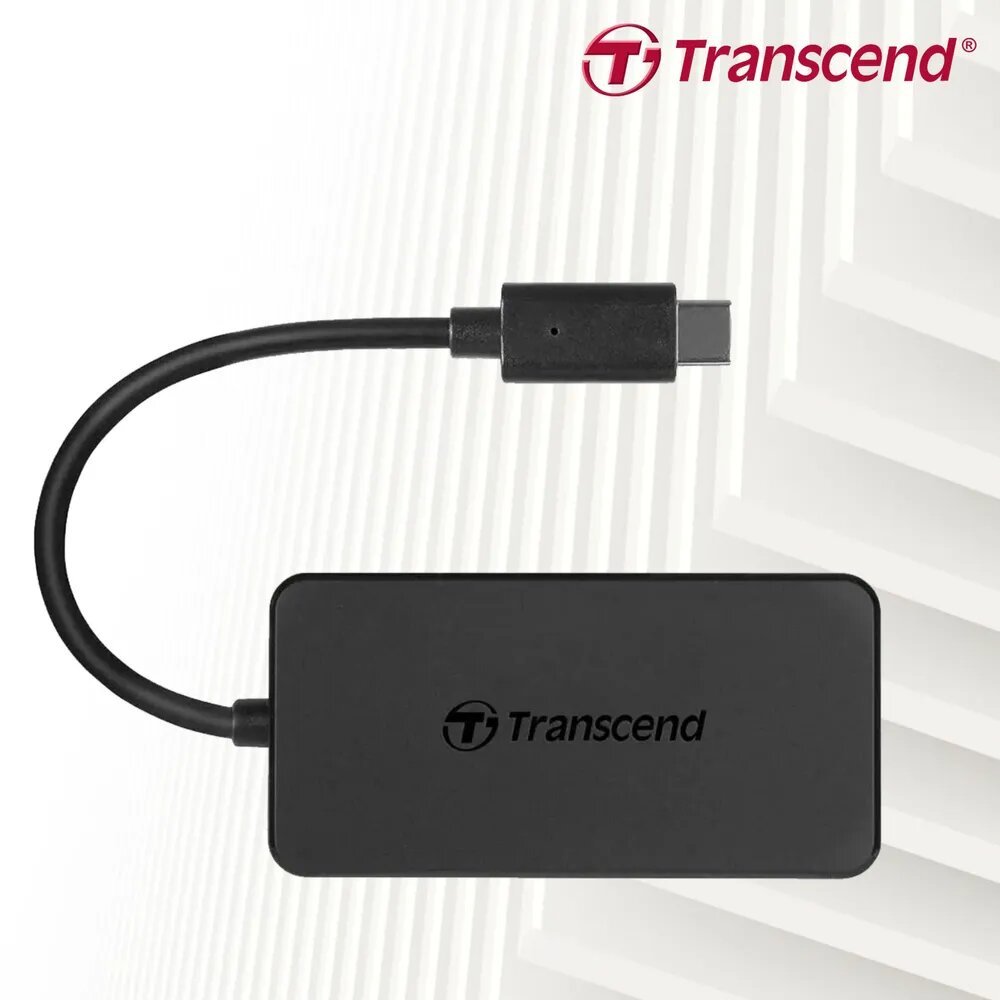 USB-концентратор Transcend Transcend HUB2C, OTG USB Type-C (TS-HUB2C)