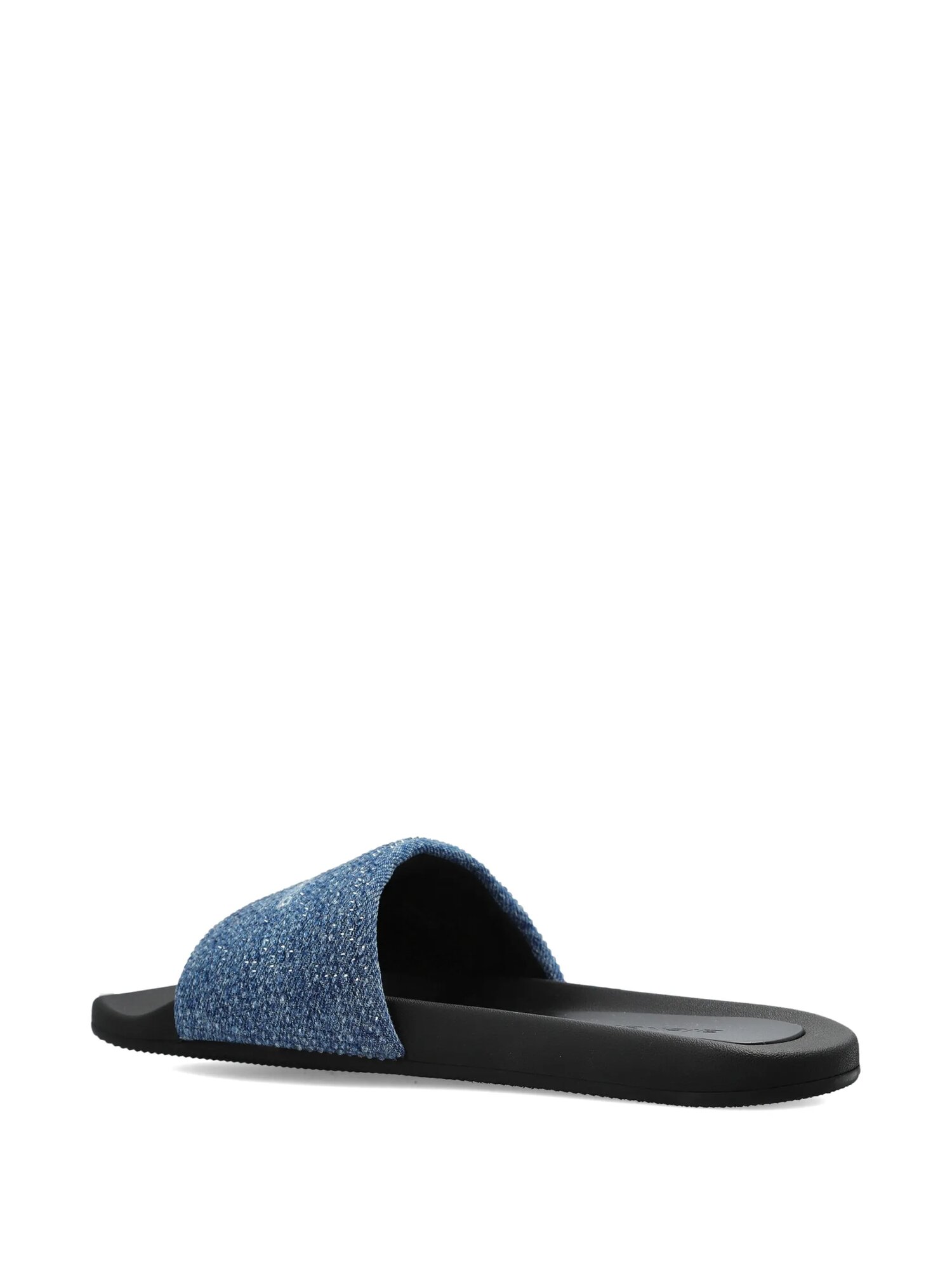 Шлёпанцы Alexander Wang Sequin-embellished denim slides, размер 40 — фото 1