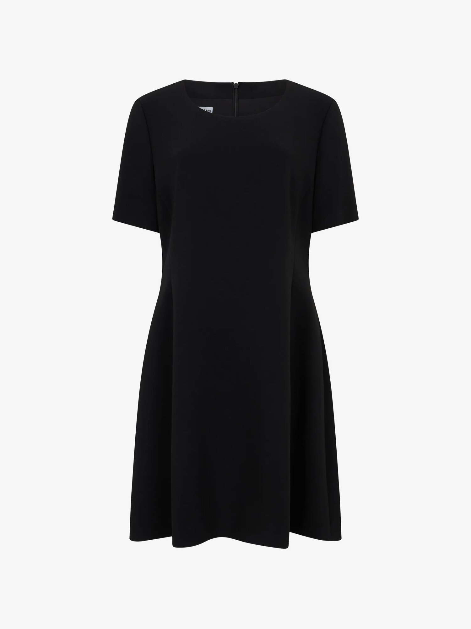 Платье MOSCHINO Short-sleeve flared mini dress, размер 36, черный
