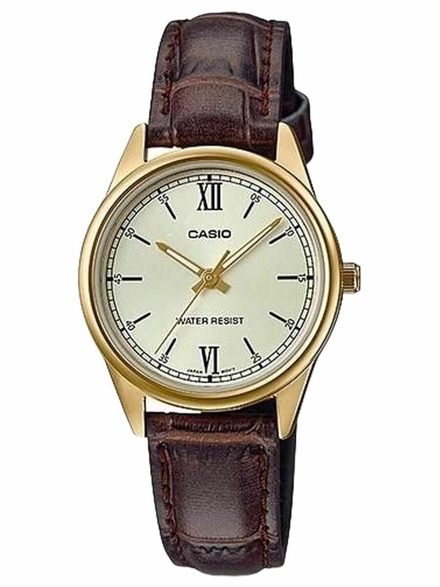 Наручные часы CASIO, коричневый, золотой