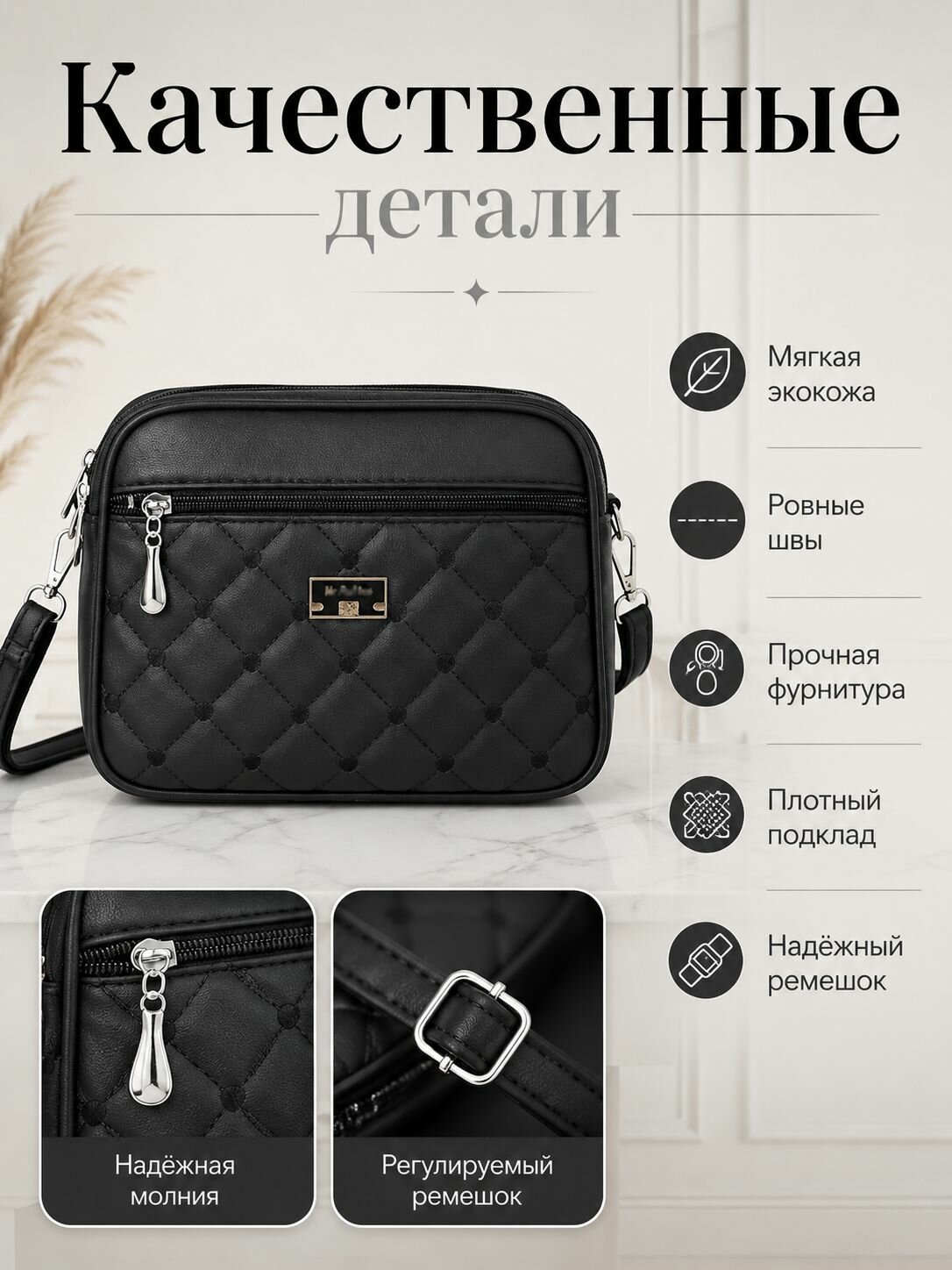 Сумка , голубой, — фото 1