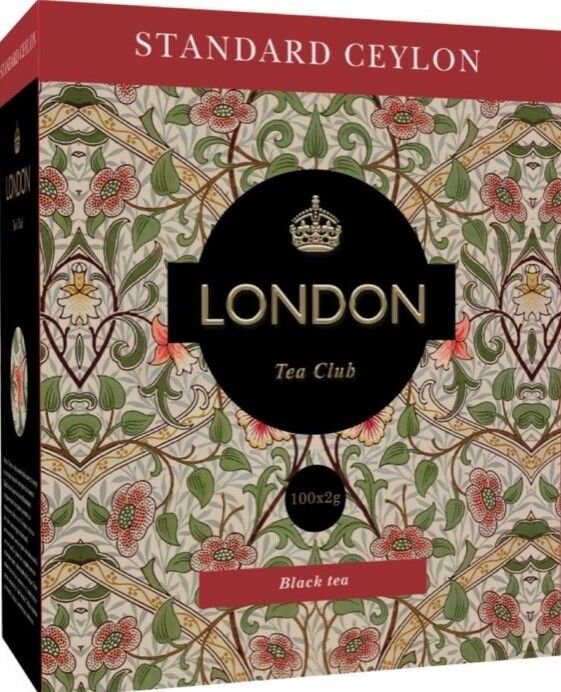 London чёрный Standard Ceylon 100 пак. 2 г, 1 уп
