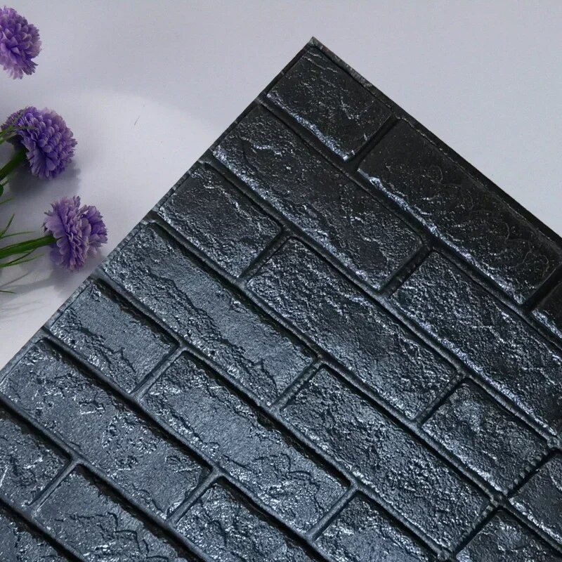 3D-панель для стен N01-Black, 30x30 см, 25 шт