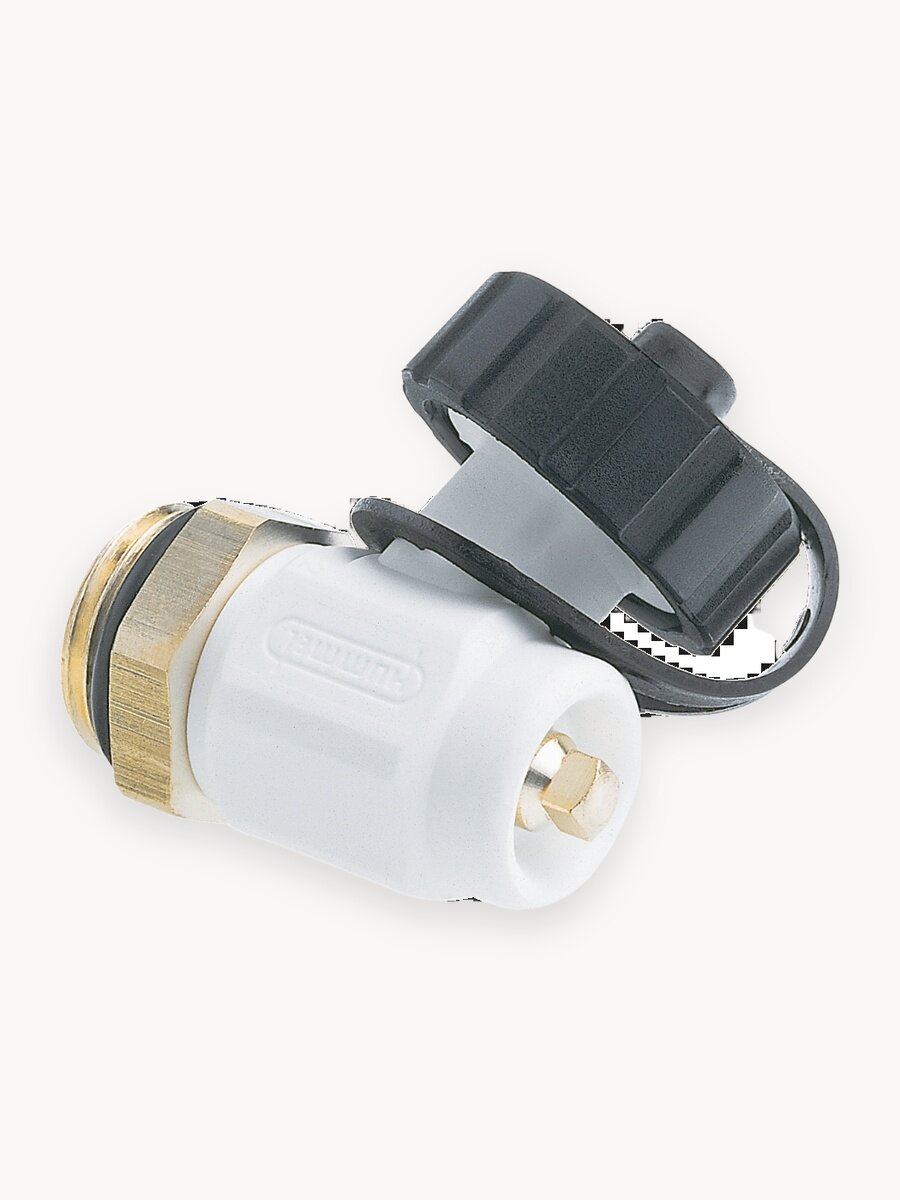 Кран Hummel SFE, для промывки и слива системы, латунь/пластик, уплотнение кольца