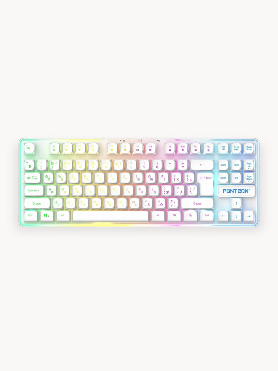 Игровая мембранная клавиатура С led-подсветкой PANTEON M180 бел