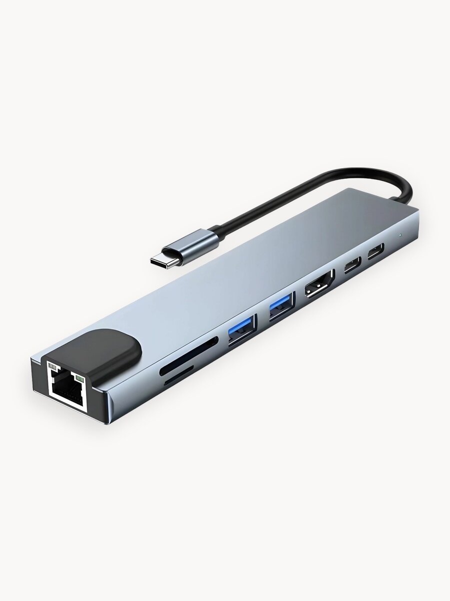 Переходник type-c на usb / HUB для MacBook Разветвитель HDMI адаптер Концентратор usb для смартфона Usb 3.0 PD зарядка и Micro SD