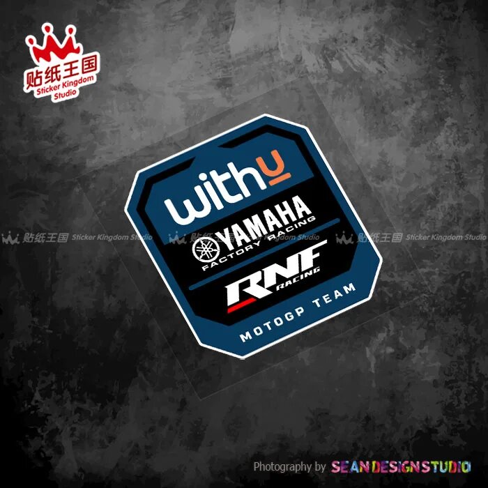 Для YAMAHA MOTOGP Team RNF Racing R1 R7 R6 R9 MT10 MT09 MT07 Наклейки для мотоциклов Водонепроницаемые декали 25