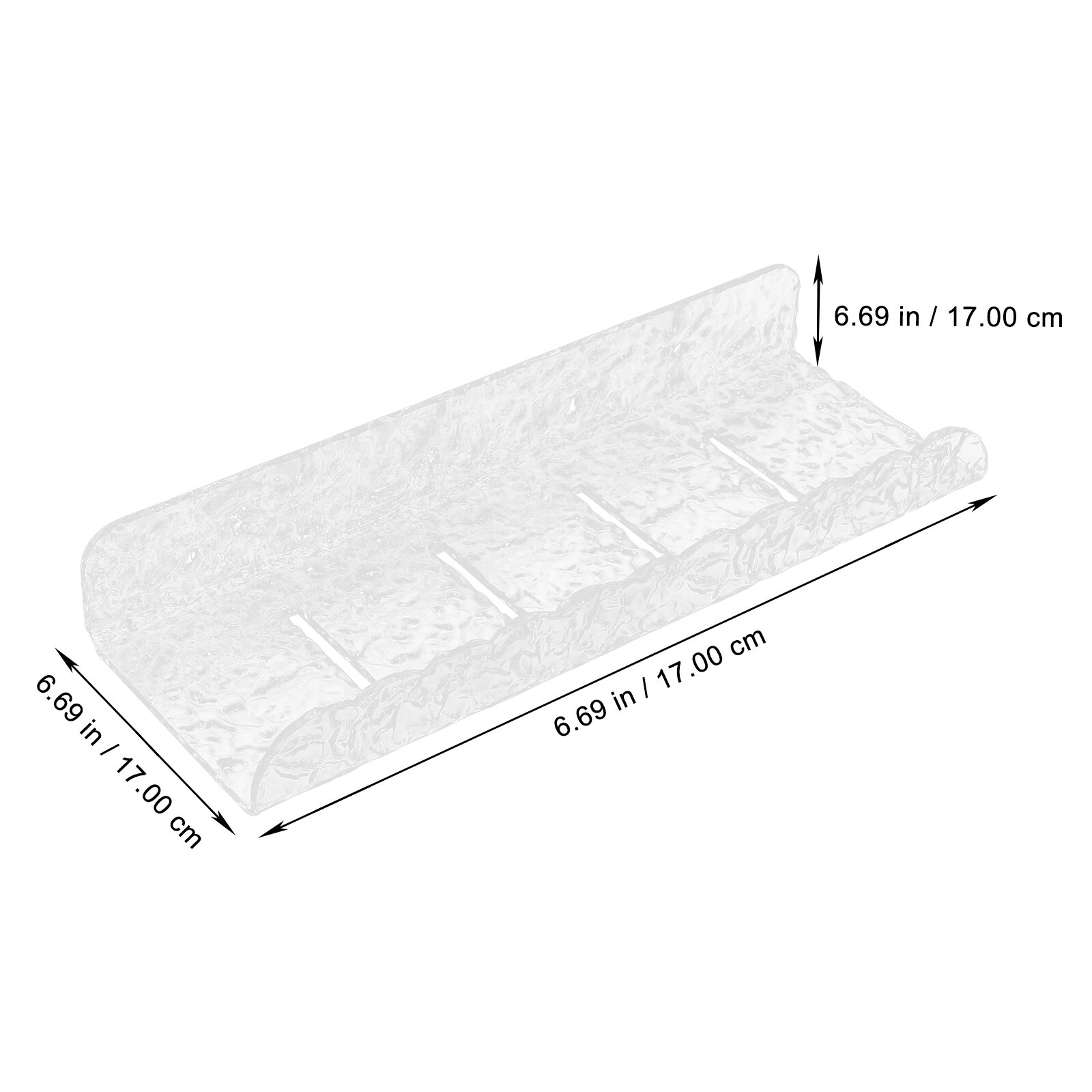 Полка Для Ванной Комнаты Из Акрила Просторная И Универсальная Размер 30X10X4Cm