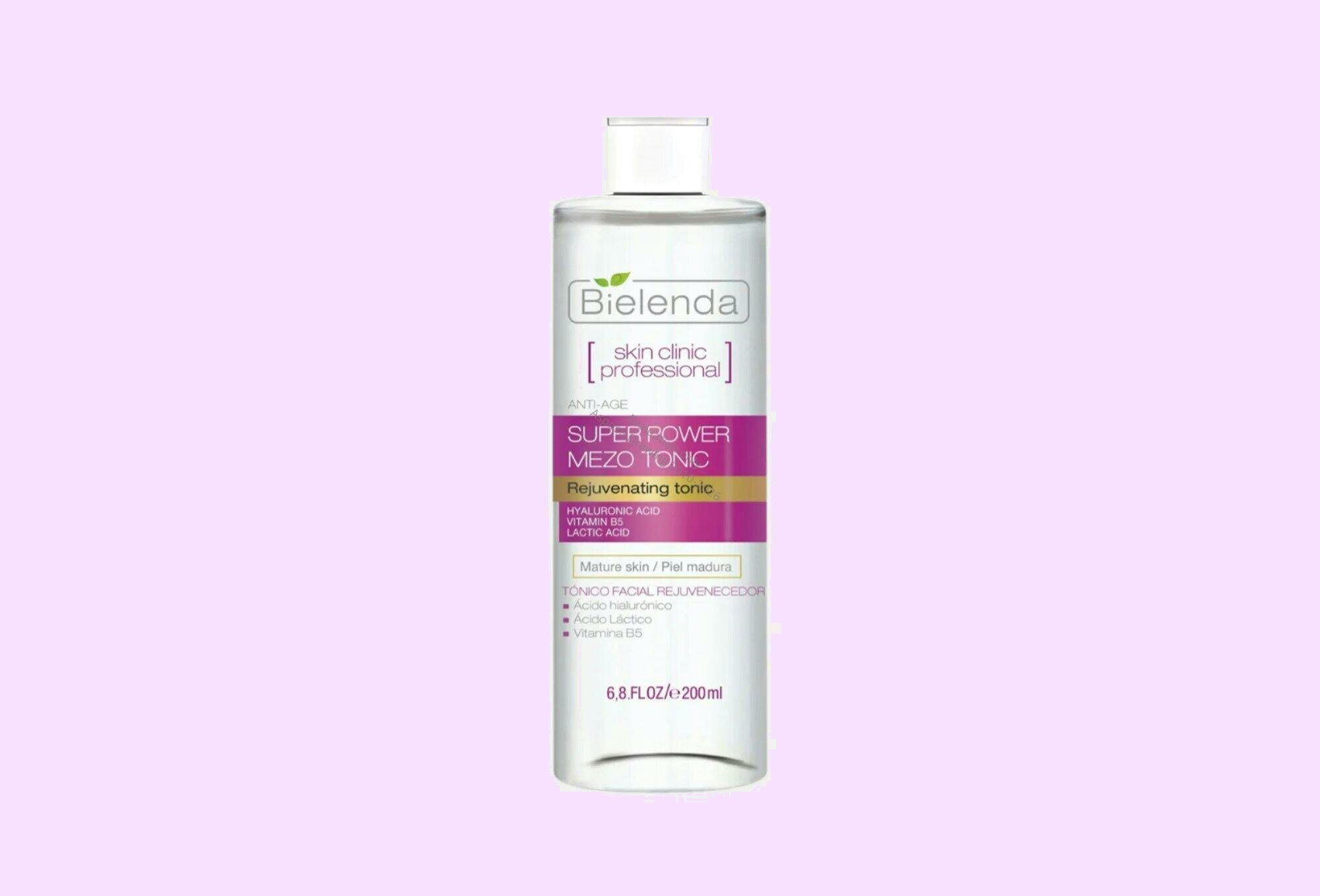 Омолаживающий Тоник для лица BIELENDA SKIN CLINIC PROFESSIONAL, 200 мл