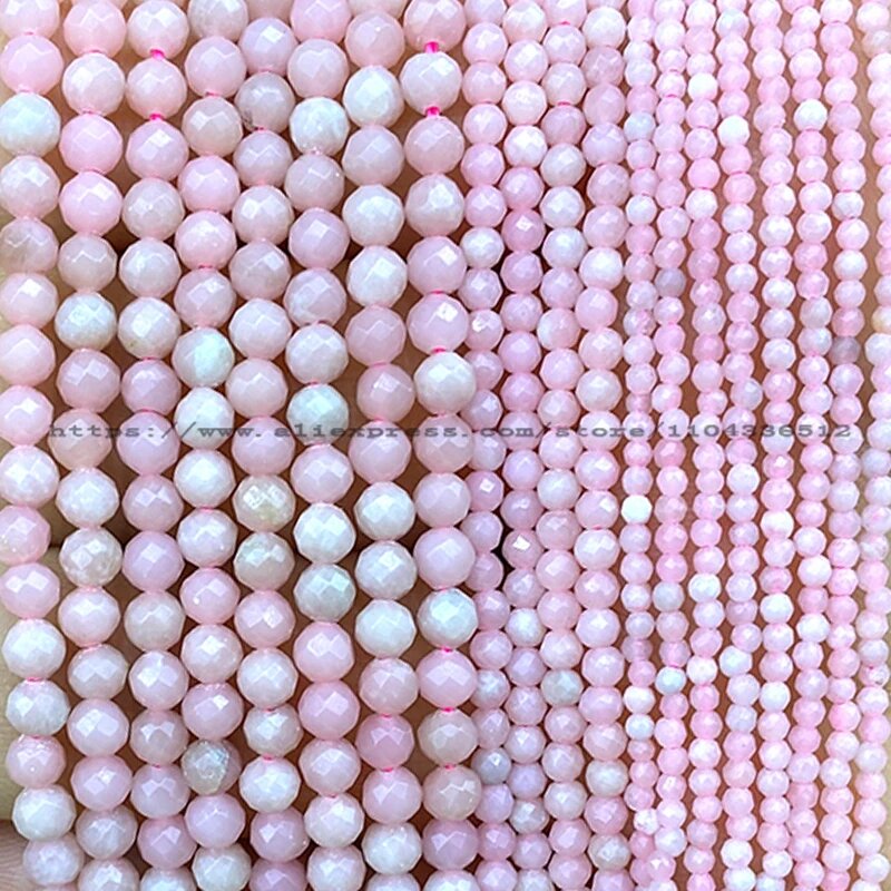 Красные коралловые бусины-разделители 2 3 4 мм Розовый, 4mm 88-90pcs, pink opal