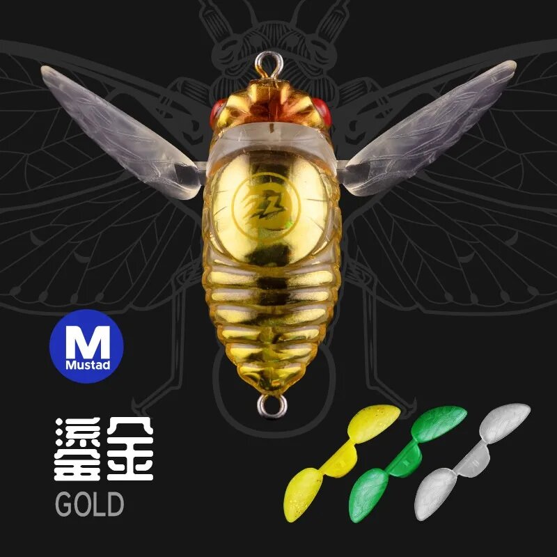 Приманка Cicada Topwater AJLURES, 6г, 40мм, Цвет: 6g