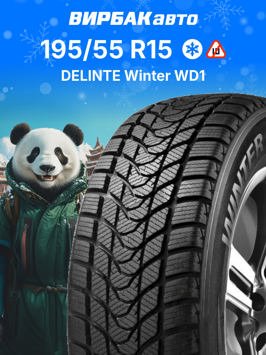 Зимние шины DELINTE Winter WD1 195/55R15 85H, зимняя автомобильная резина