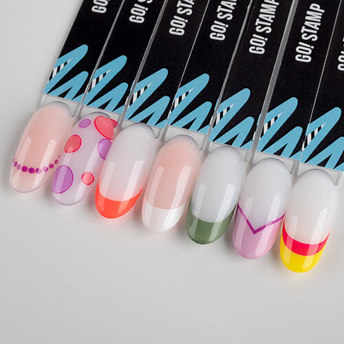 Пластина металлическая для стемпинга Френч дизайн Go! Stamp Perfect french 91