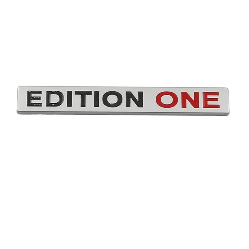 Эмблема EDITION ONE, серебристо-красная