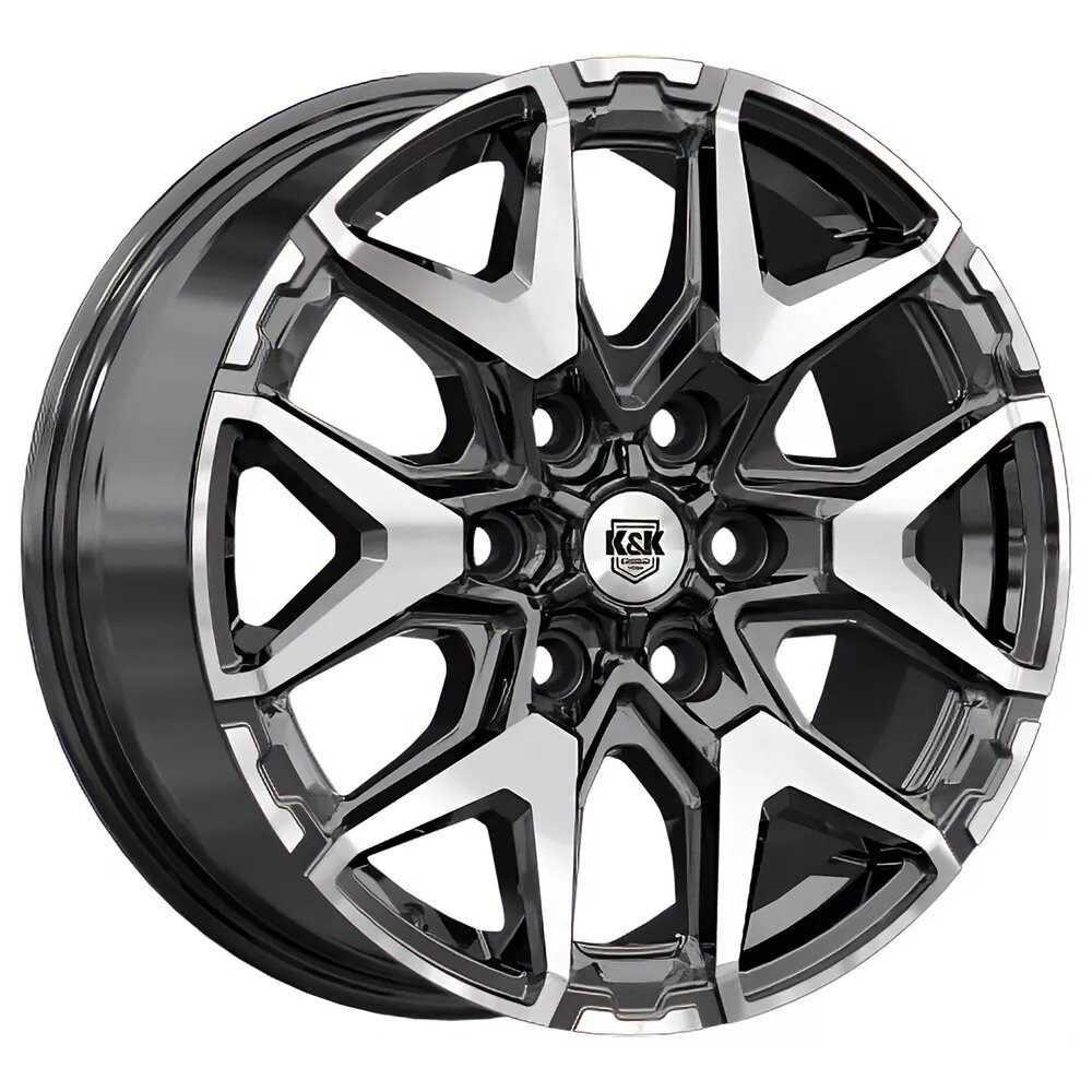 Колесный диск K&K Гангут 7.5x18 6x139.7 ET38 D67.1 Алмаз черный