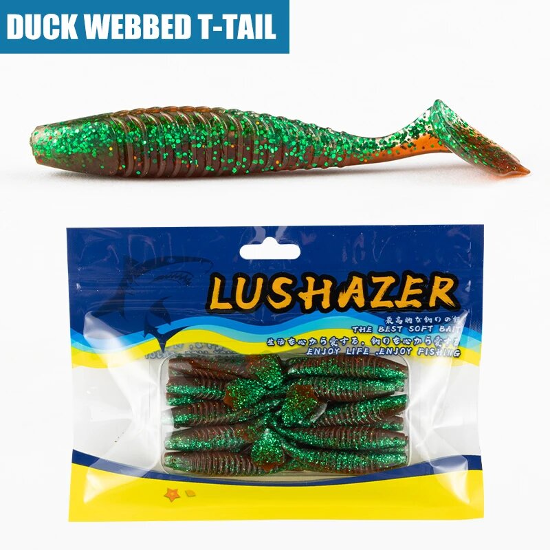 LUSHAZER Duck Webbed T-Tail, 55 мм, Цвет: A