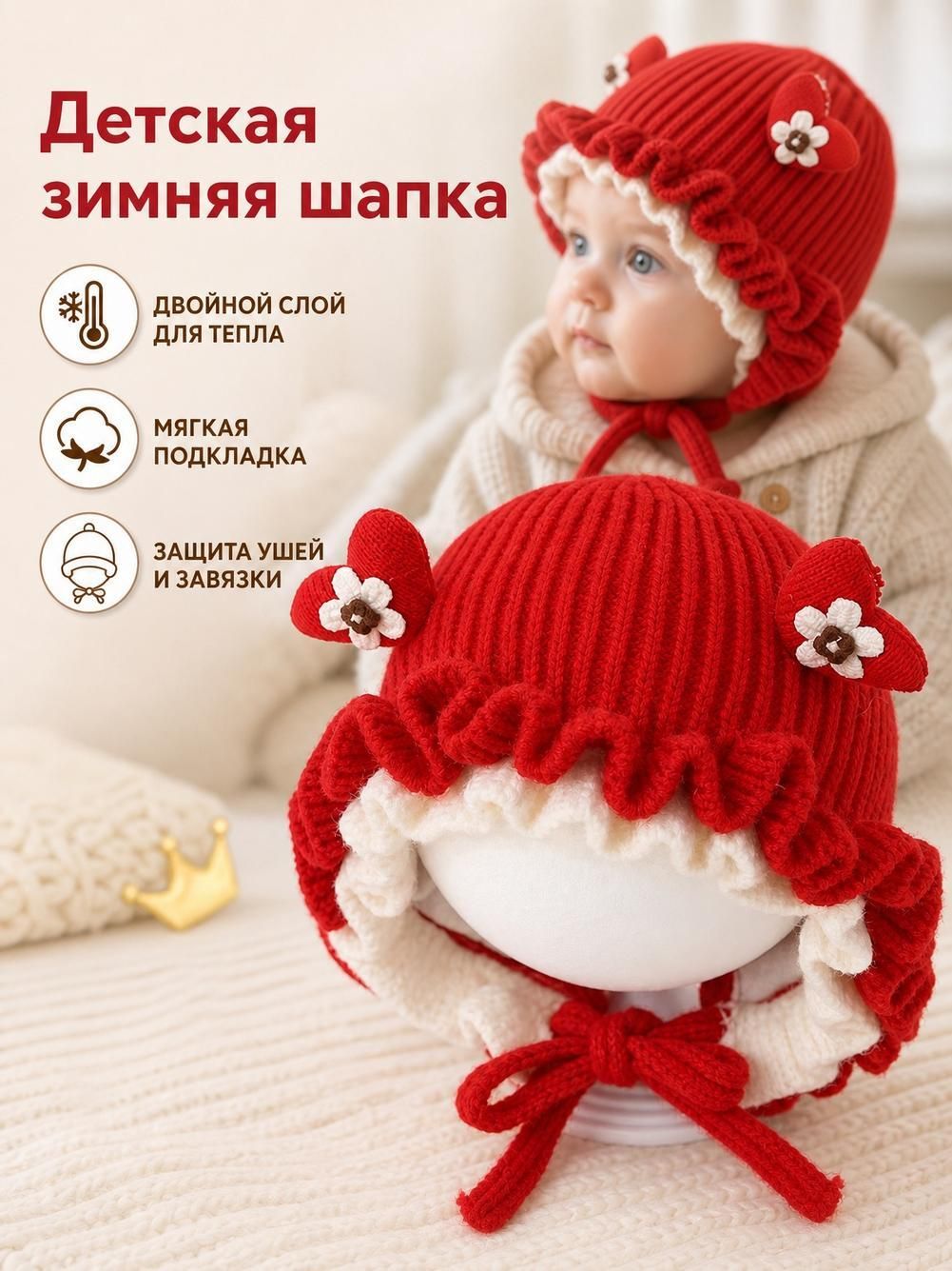 Шапка Базовая коллекция для девочек