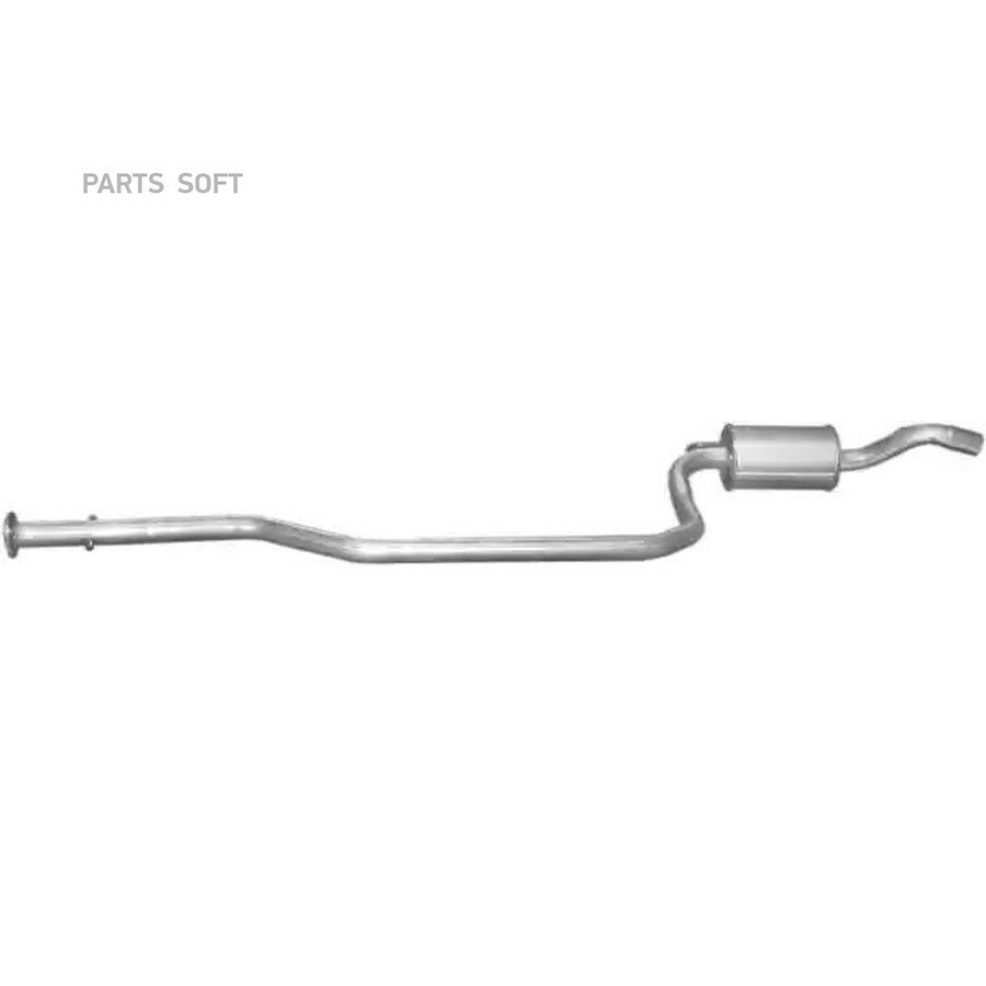 Глушитель средняя часть Ford Fiesta 1.4i, 1.8D 95-00, Ford Puma 1.4i 98-01, Mazda 121 1.8D 96-00 от официального дистрибьютора, POLMOSTROW, артикул 08189