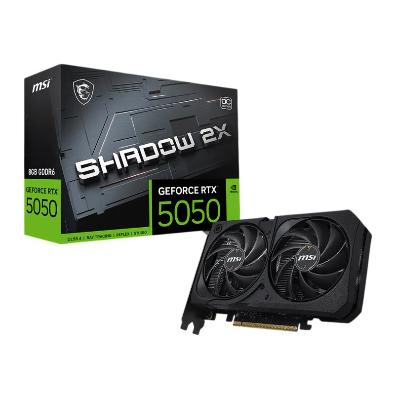 Видеокарта MSI GeForce RTX 5050 8G SHADOW 2X