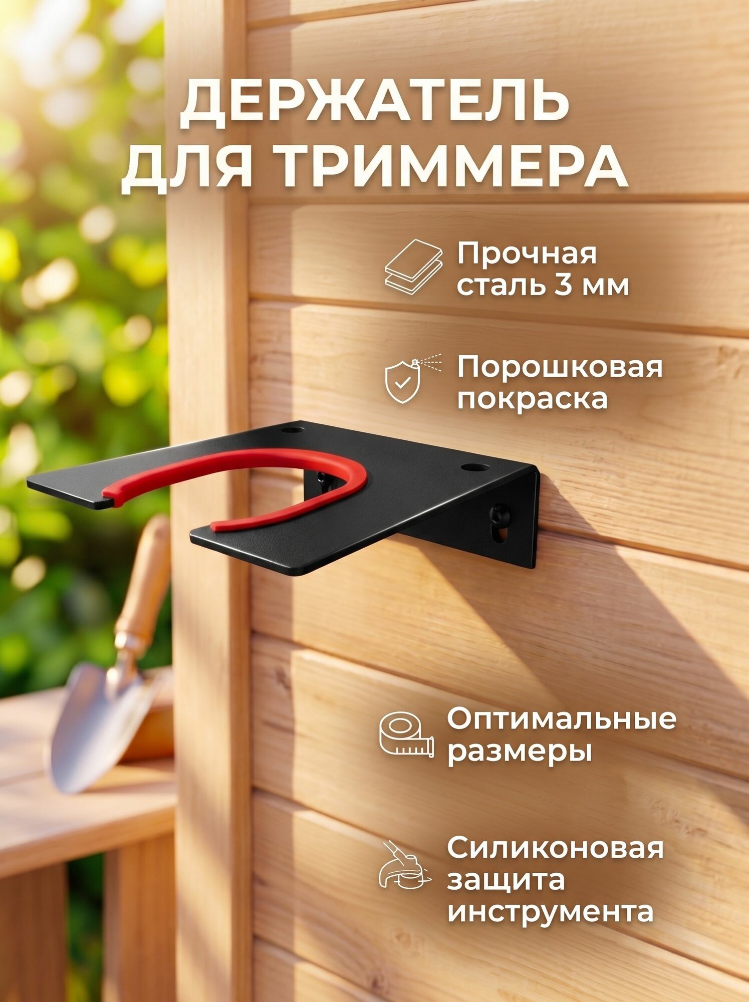 Держатель для триммера/мотокосы, чёрный