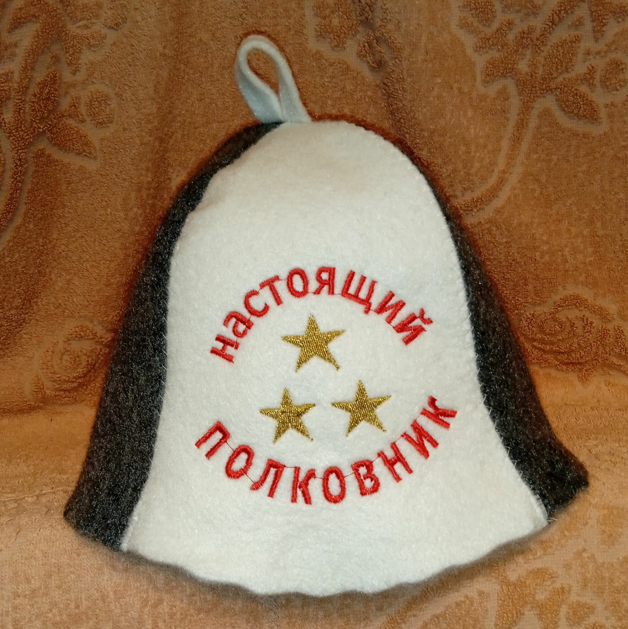 Шапка для Бани и Сауны с Вышивкой! Банная шапка для парной. Шапочка Именная