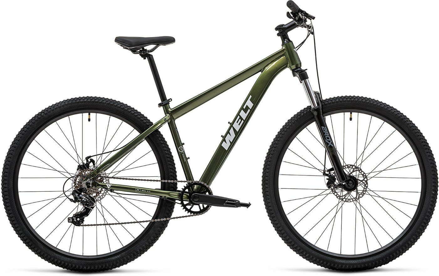 Велосипед WELT Storm 29 MD (2026), рама M (165-175 см), зеленый