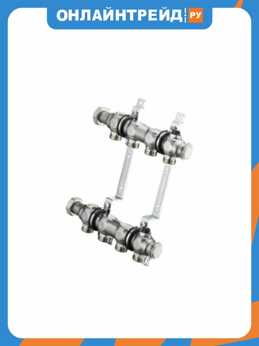 Коллектор (гребенка) Oventrop 1", Multidis SH 4, выход-3/4" ЕК