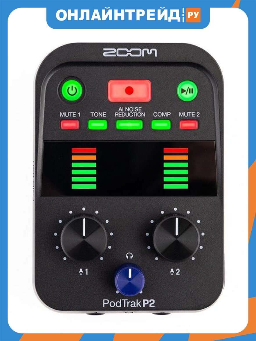 Аудиорекордер Zoom P2, для подкастов