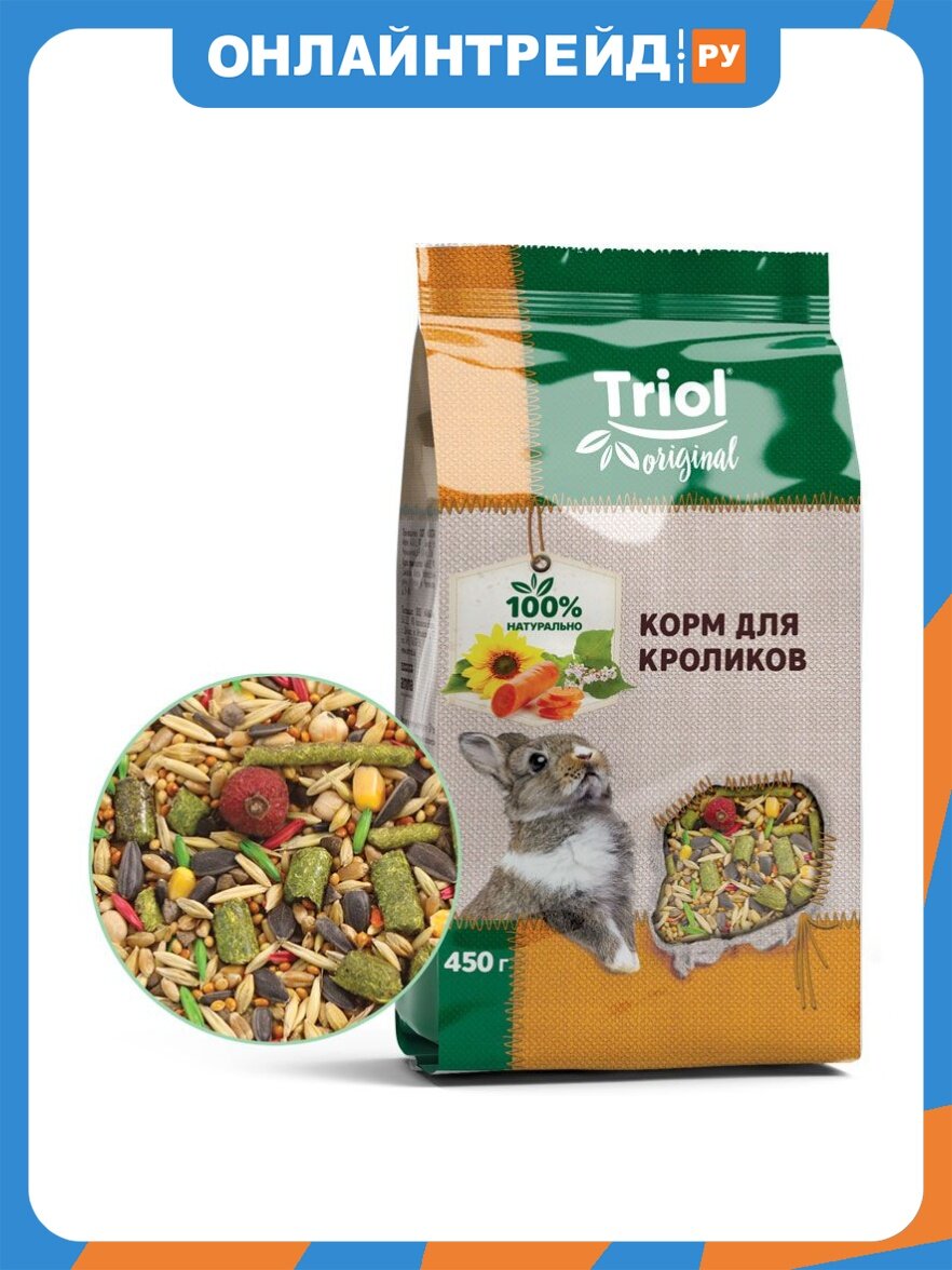 Корм Triol Original для кроликов, 450г