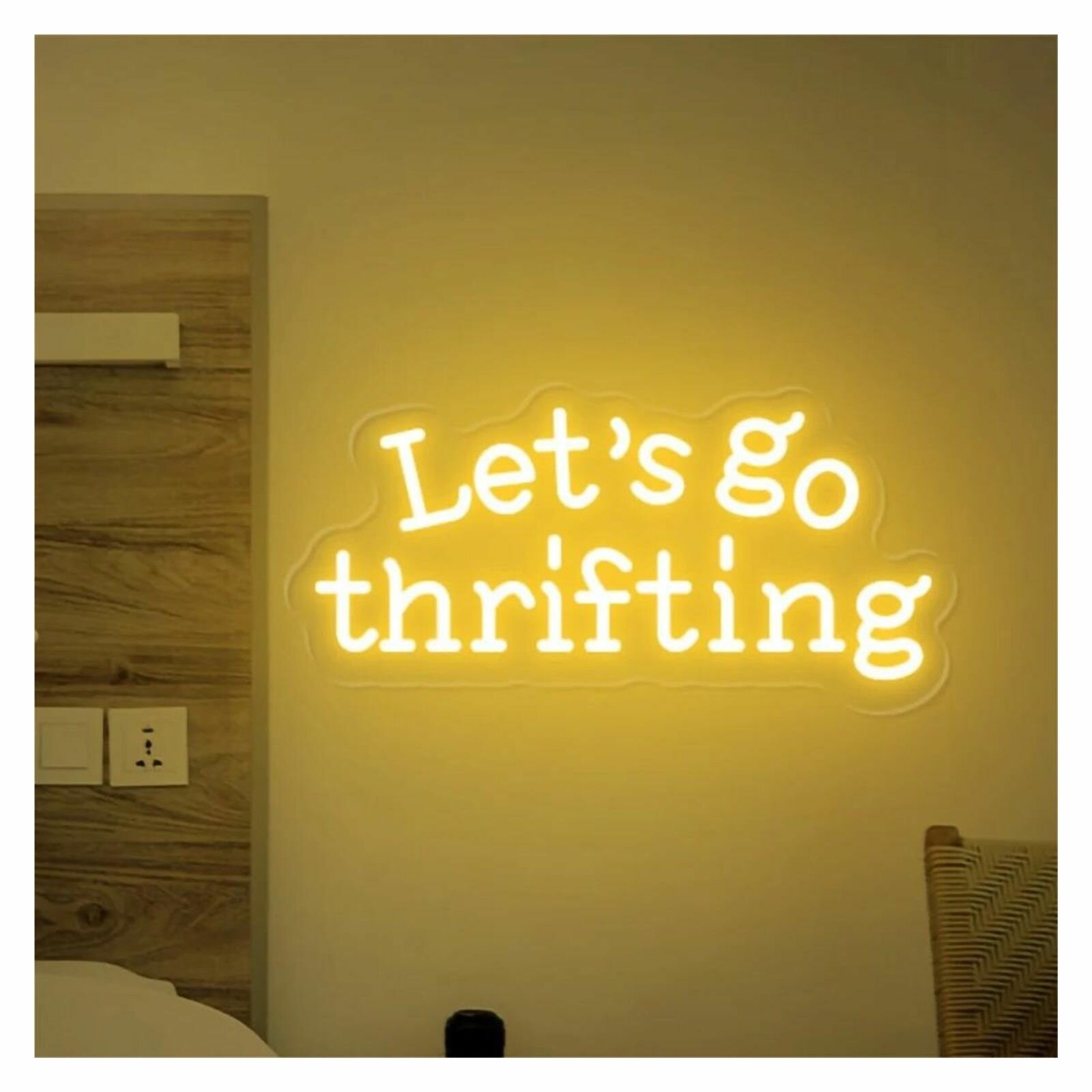 Let's Go Thrifting Декор Неоновой Вывески 40смх22см