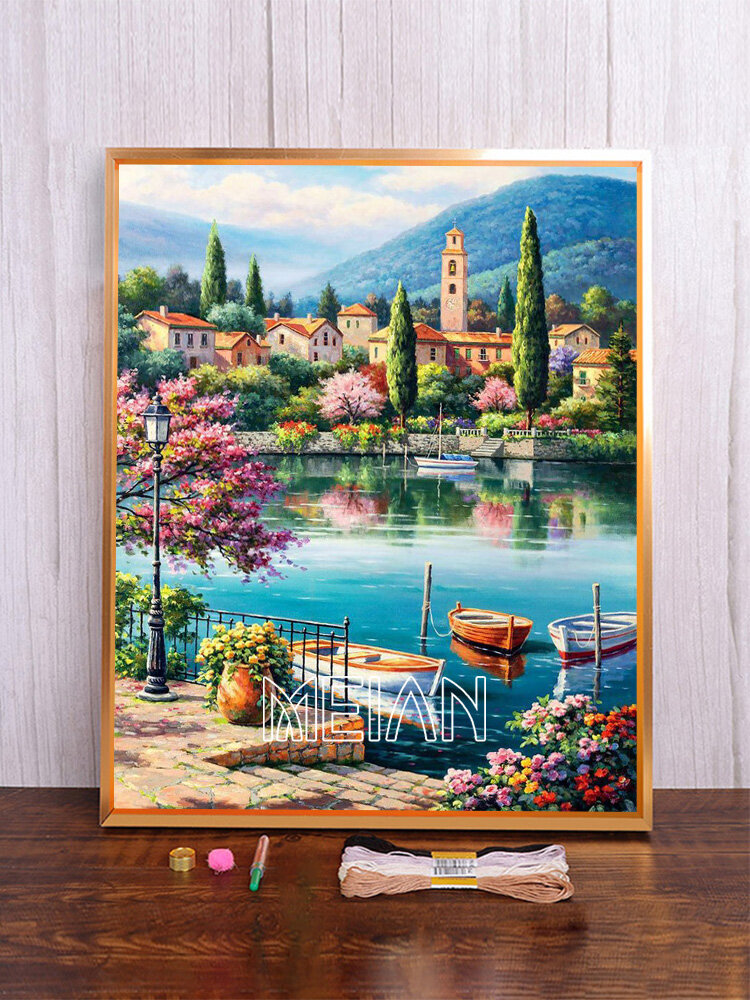 MEIAN Набор для вышивания,30x40CM,11CT,40 цветов