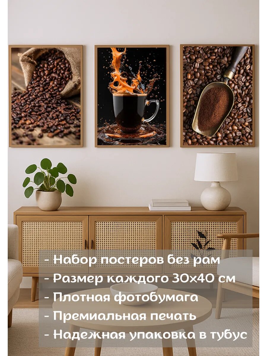 Постеры интерьерные на стену 30×40 см
