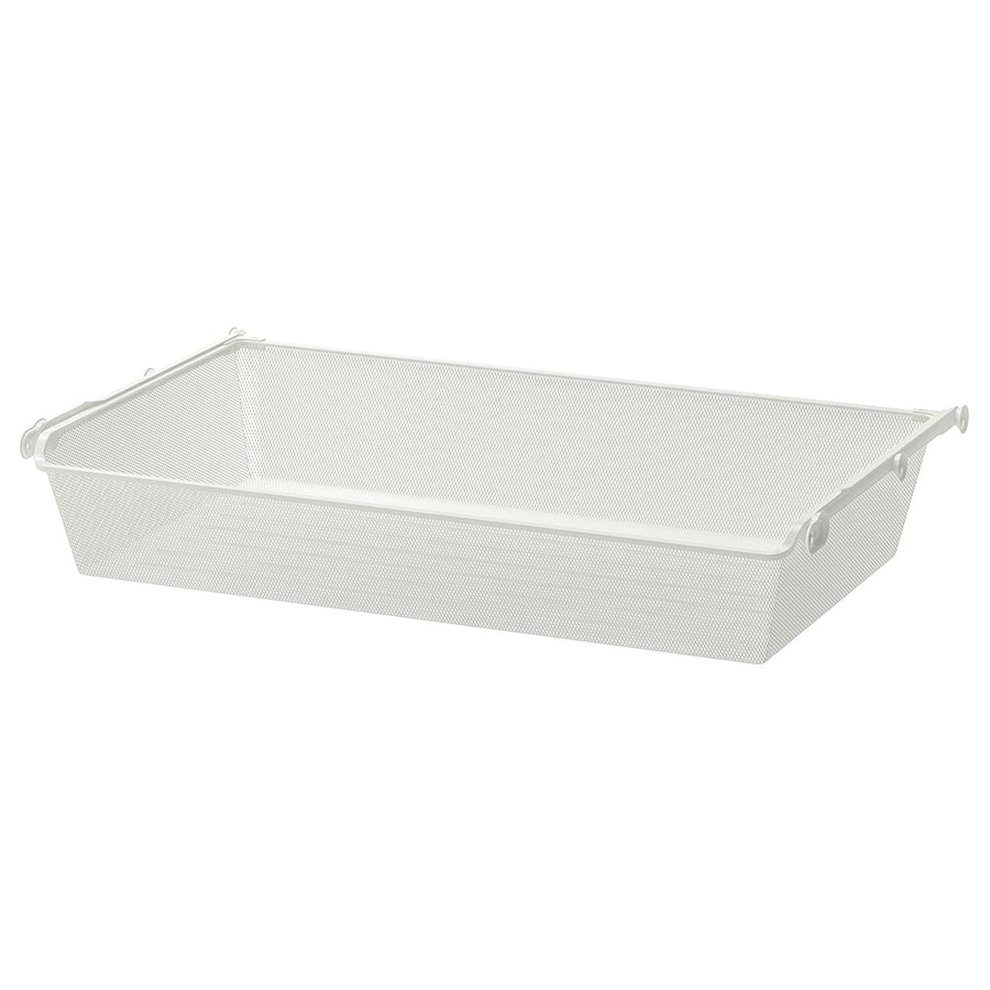 Корзина для хранения IKEA KOMPLEMENT с выдвижной направляющей, белый, 100x58 см 990.109.86