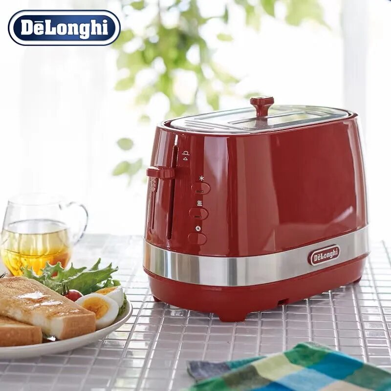 DeLonghi Тостер CTLA2003. B 800 Вт тостов - 2, красный