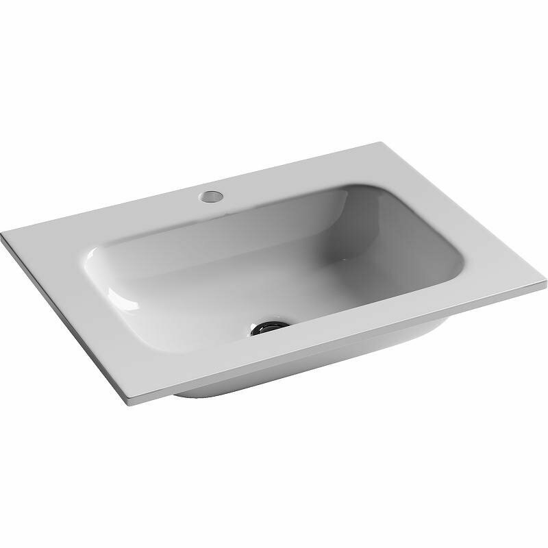 Раковина Ceramicanova Grace 60 CN7011 Белая, санфарфор, полувстраиваемая