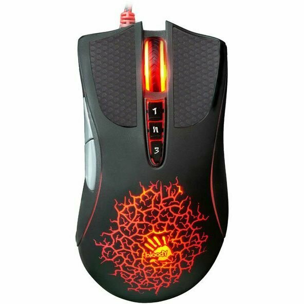 Мышь проводная A4Tech A90 чёрный 6200 DPI