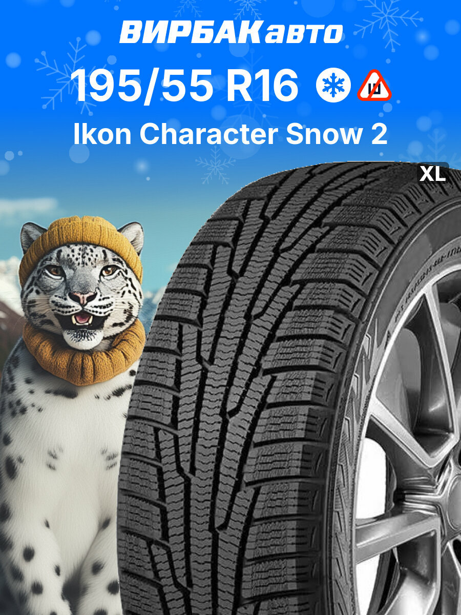 Зимние шины Ikon Character Snow 2 (Nordman RS2) 195/55 R16 91R XL, зимняя автомобильная резина