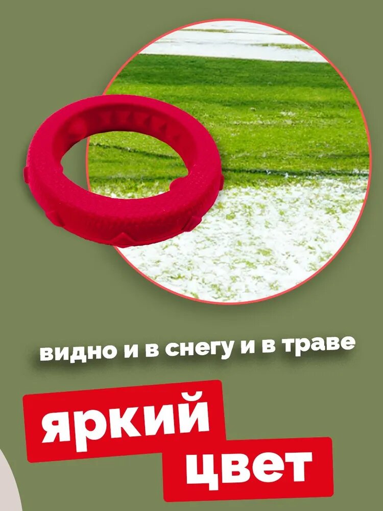 Игрушка для собак Кольцо пуллер 11 см — фото 1
