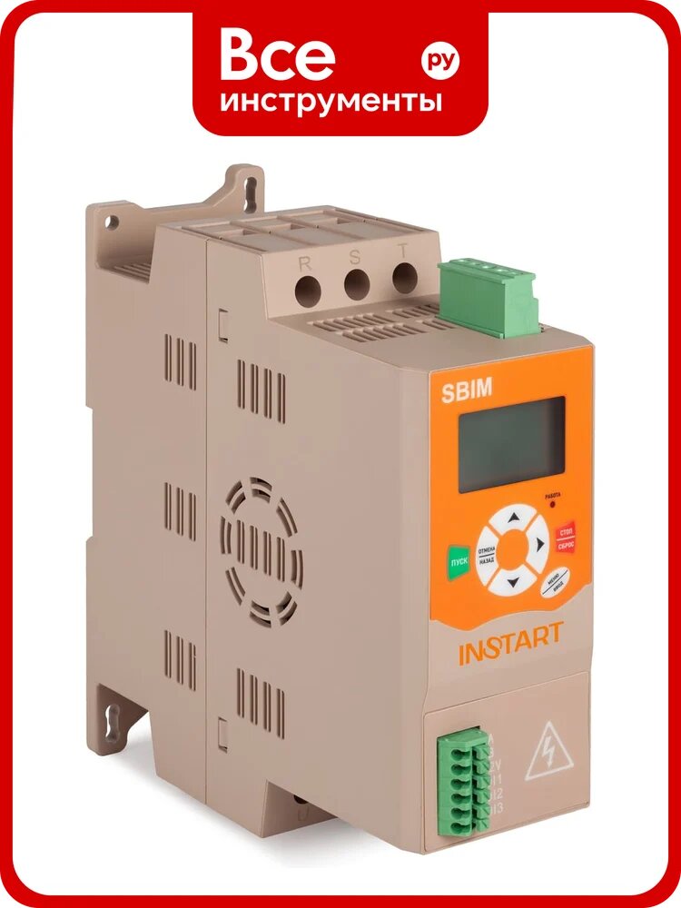Устройство плавного пуска INSTART SBIM-11/22-04 11кВт 22.0А, 3 ~ 400 (380)B, IP20, байпас
