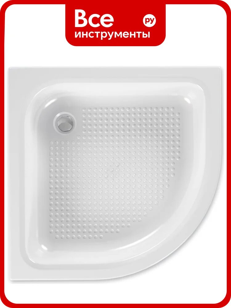Акриловый душевой поддон Метакам Classic S 800 АПS_011740 4620034052682, 800 А, белый цвет, полукруглая форма